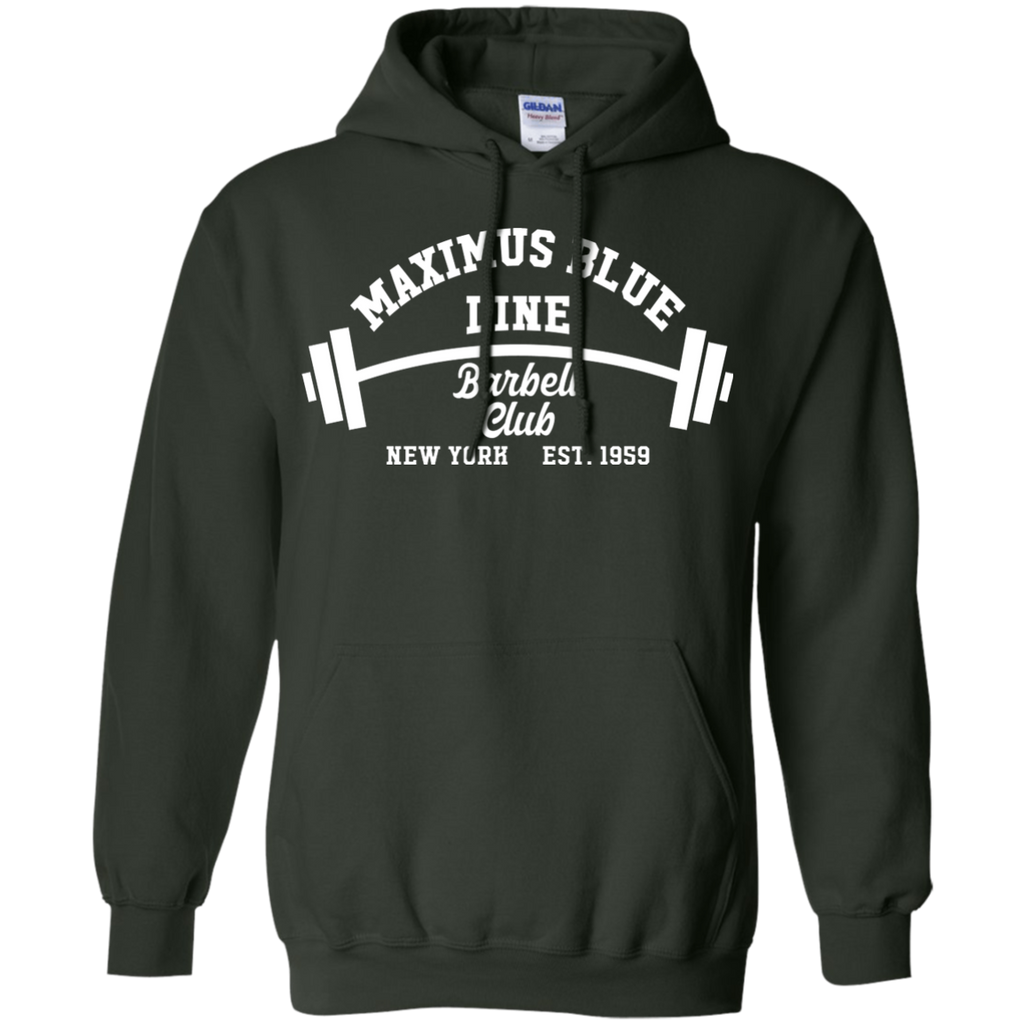 Maximus Blue Line Barbell Club Hoodie 8 oz.